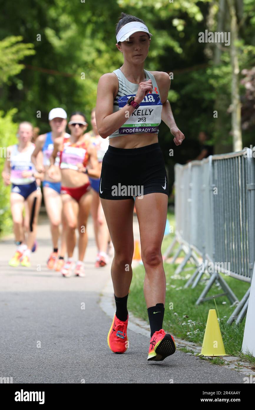 Erika Kelly in the 20km Women at the European Race Walking Team ...