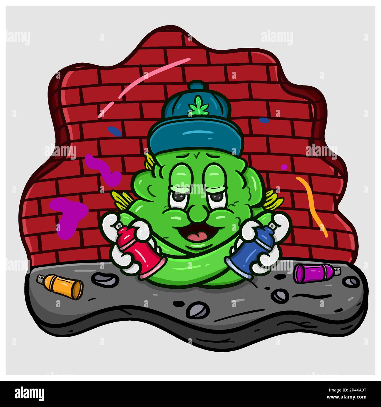 Graffiti Characters Weed