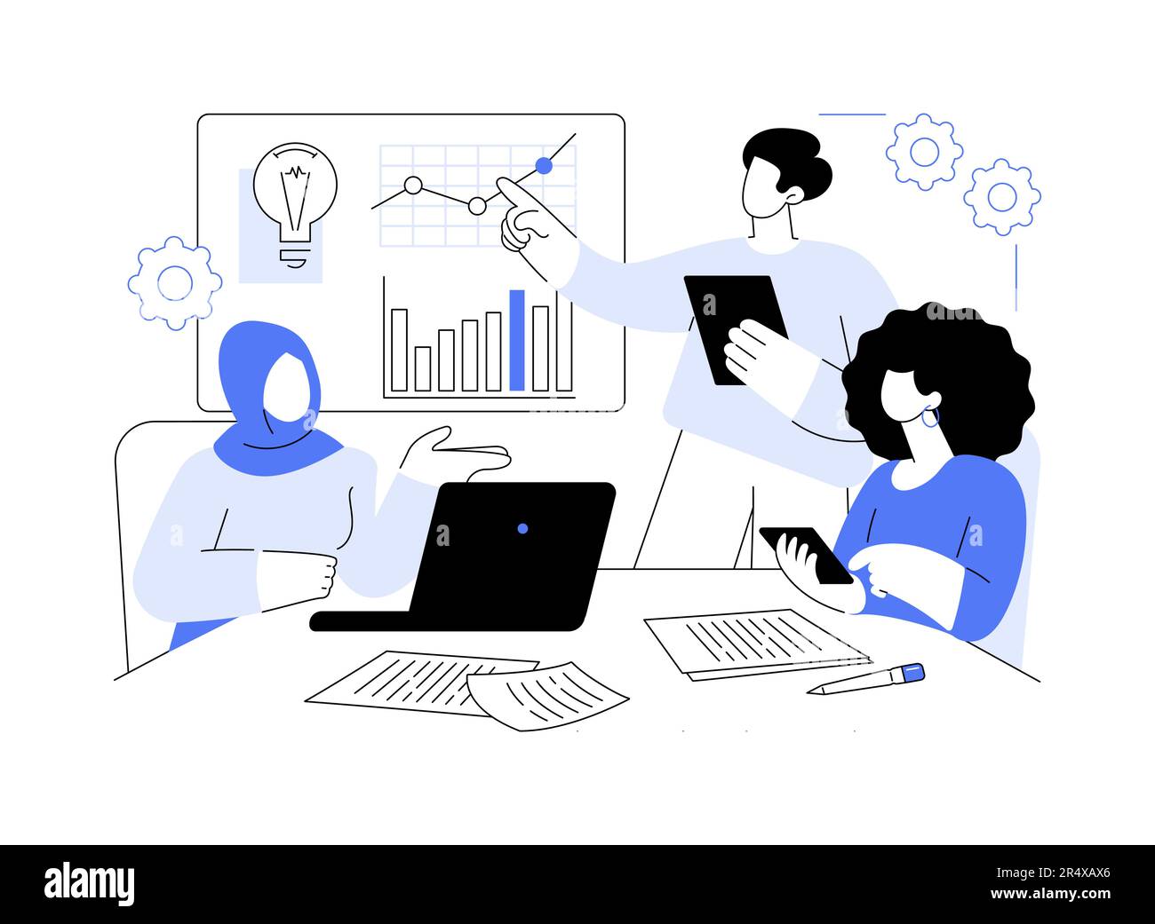 Teamwork abstract concept vector illustration Stock Vector Image & Art - Alamy