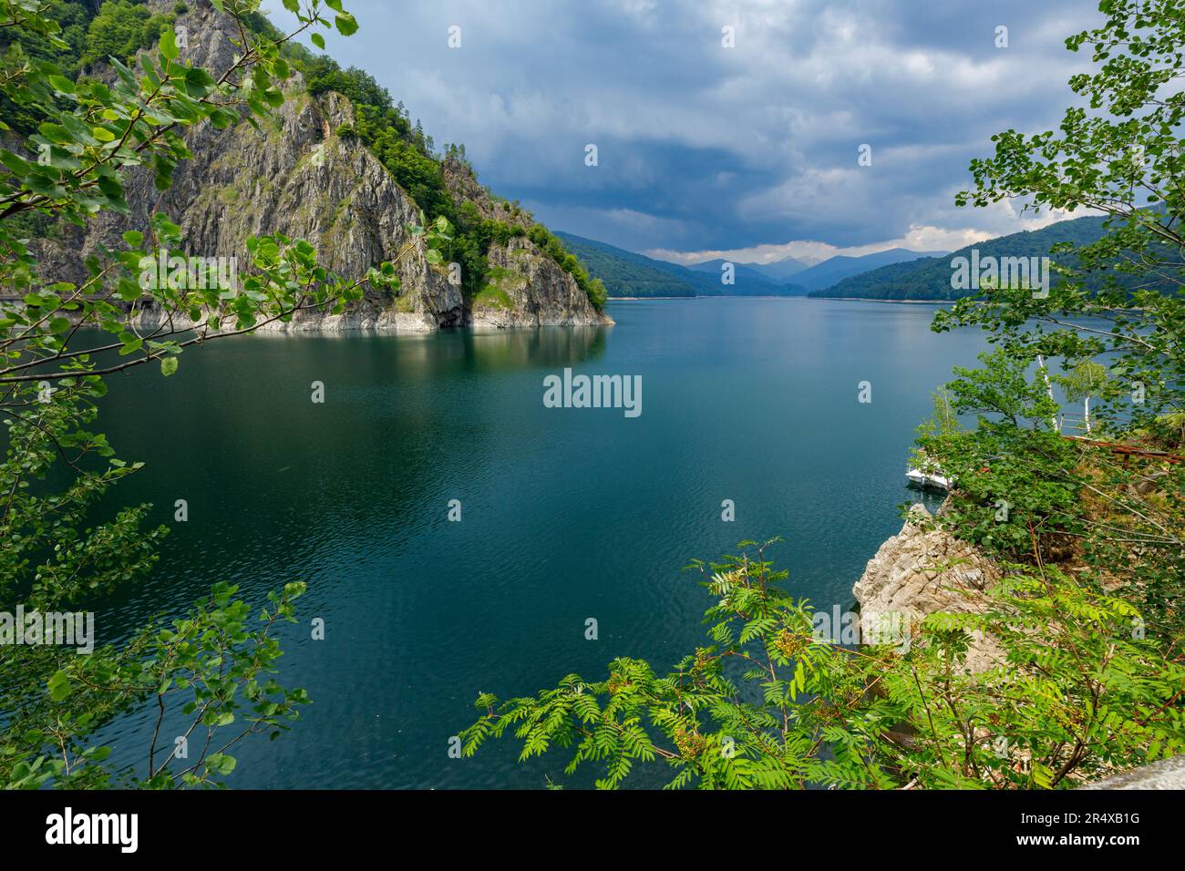 The lake Vidra in the carpathian of Romania Stock Photo - Alamy
