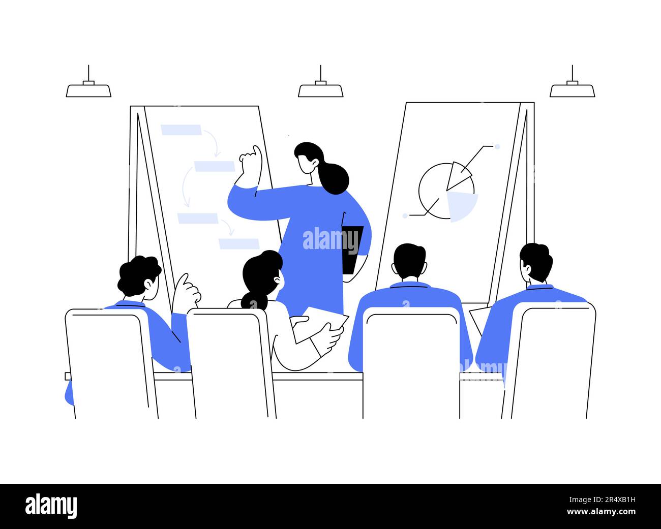 Paid training and development abstract concept vector illustration ...