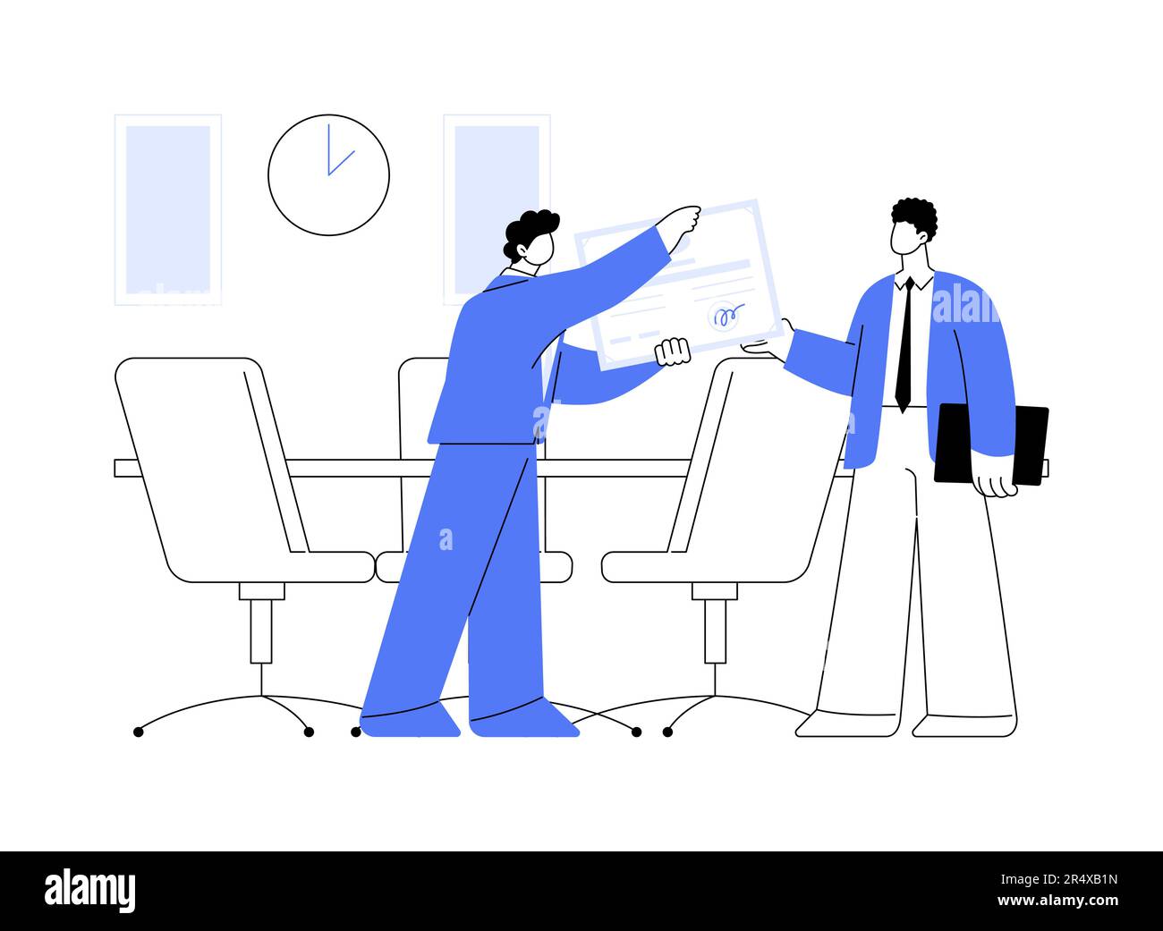 Shares in a company abstract concept vector illustration Stock Vector ...