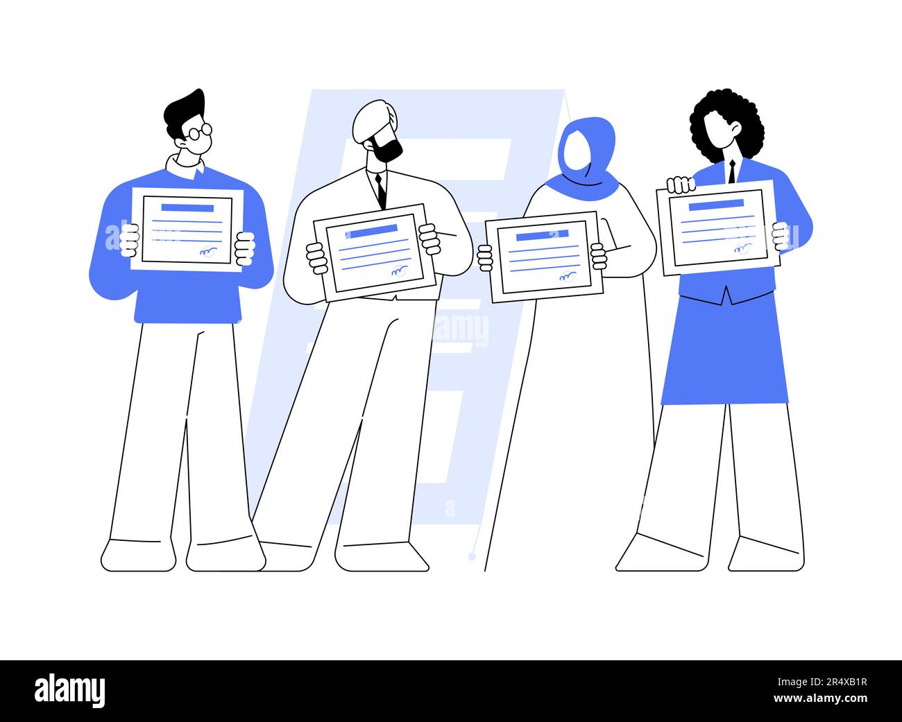 Employee scolarship abstract concept vector illustration Stock Vector ...