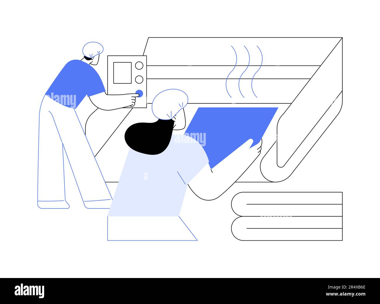 Ironing machine abstract concept vector illustration Stock Vector Image ...