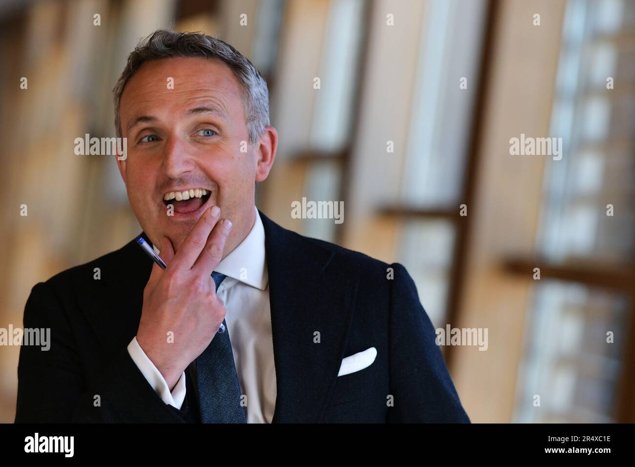 Edinburgh Scotland, UK 30 May 2023. Alex Cole-Hamilton MSP at the ...