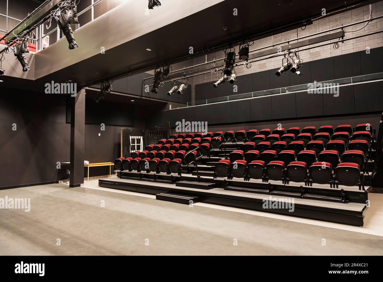 Theatre and stage lighting in a recently renovated and upgraded rural ...