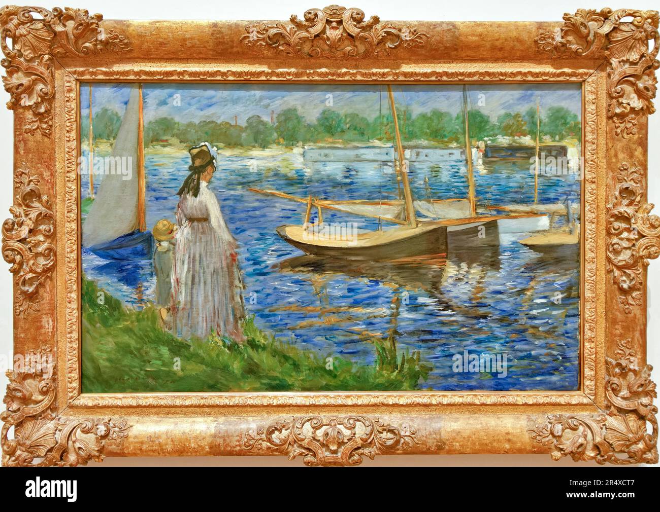 London The Courtauld Gallery Somerset House French School Edouard Manet Banks of the Seine at ...