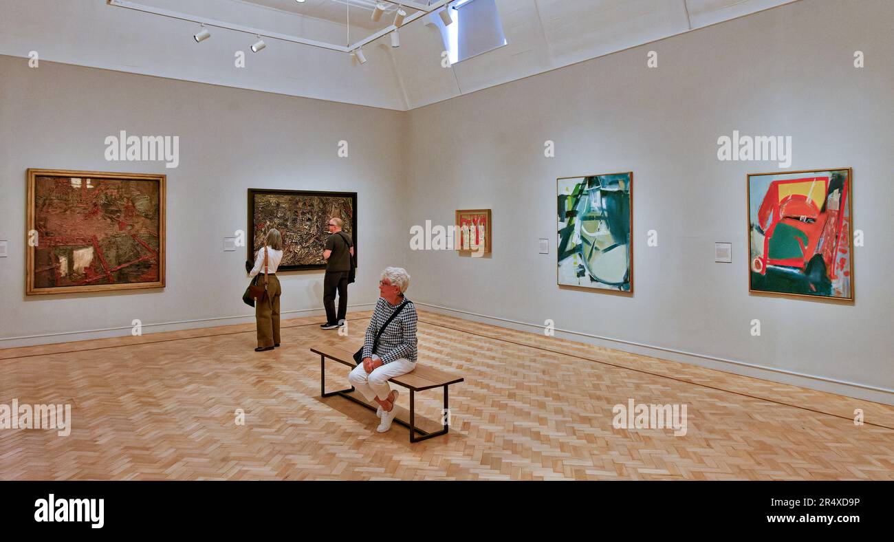 London The Courtauld Gallery Somerset House people looking at Modern ...