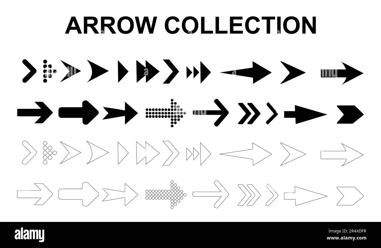 Premium Vector Arrow Collection on a white background Stock Vector Image & Art - Alamy