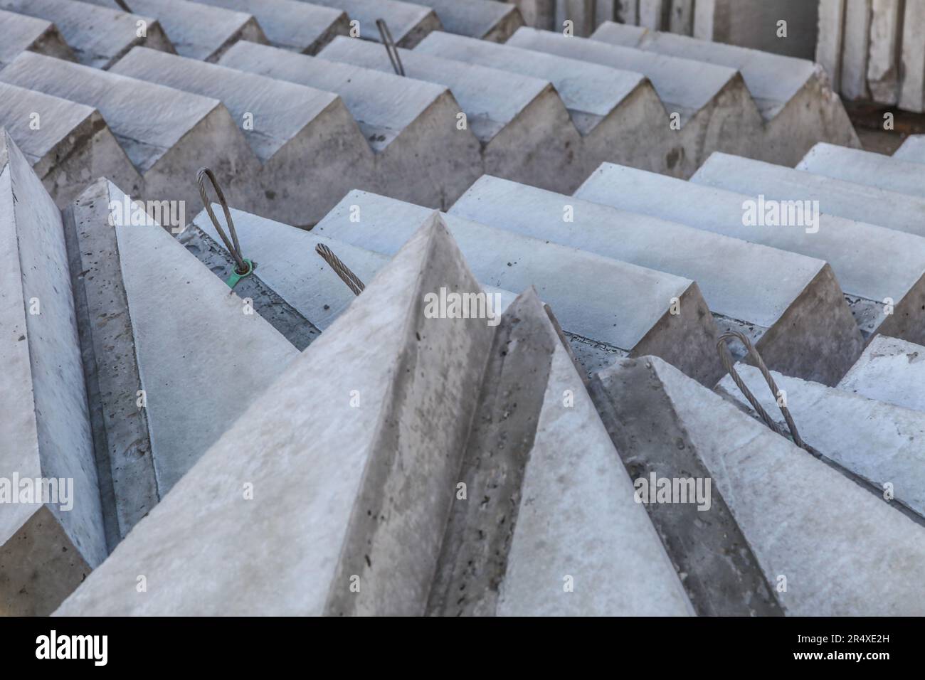 Precast concrete stairs in element stock Stock Photo - Alamy