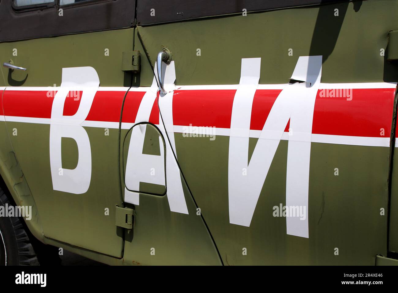 Kamensk Shakhtinsky, Russia. 28th May, 2023. The inscription VAI ...