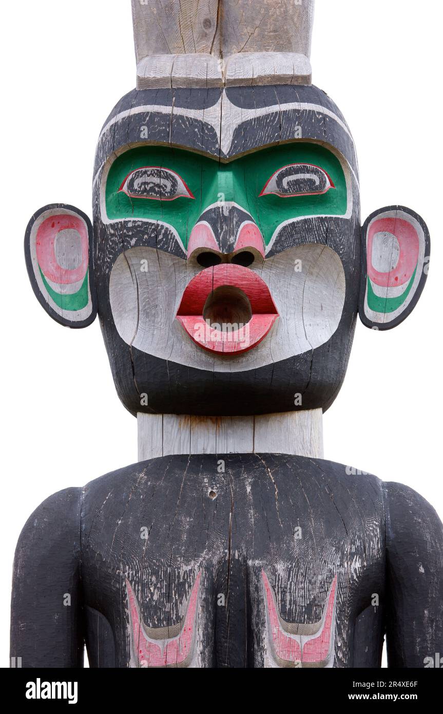Coast salish totem pole hi-res stock photography and images - Alamy