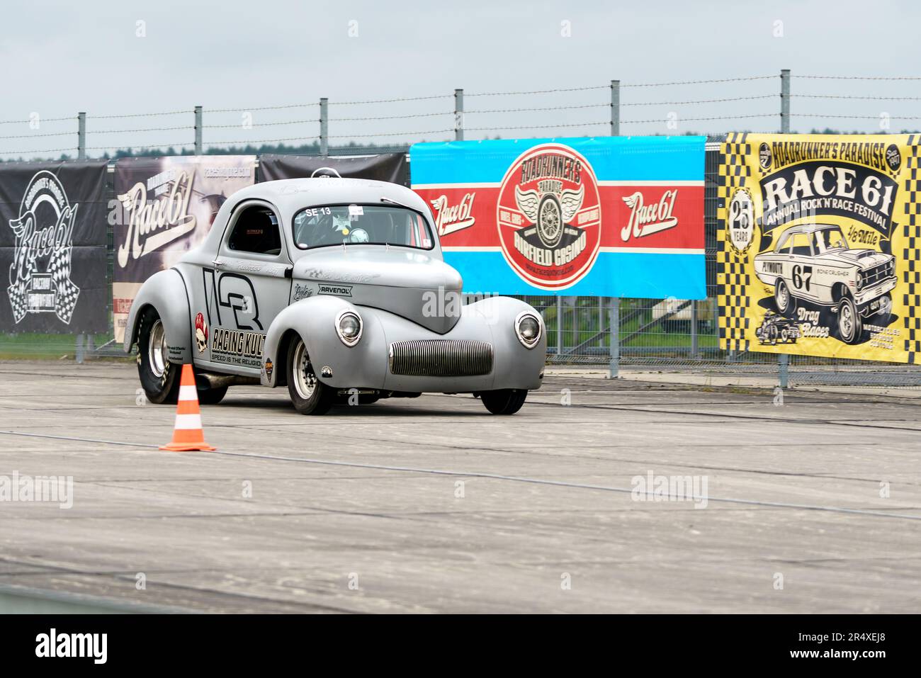 FINOWFURT, GERMANY - MAY 06, 2023: The Hot Rod 1941 Willys Coupe by ...