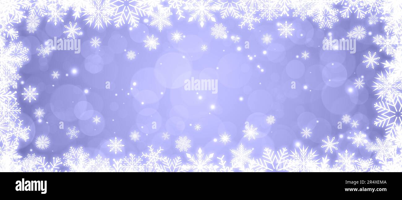 Purple Snowflakes Wallpaper