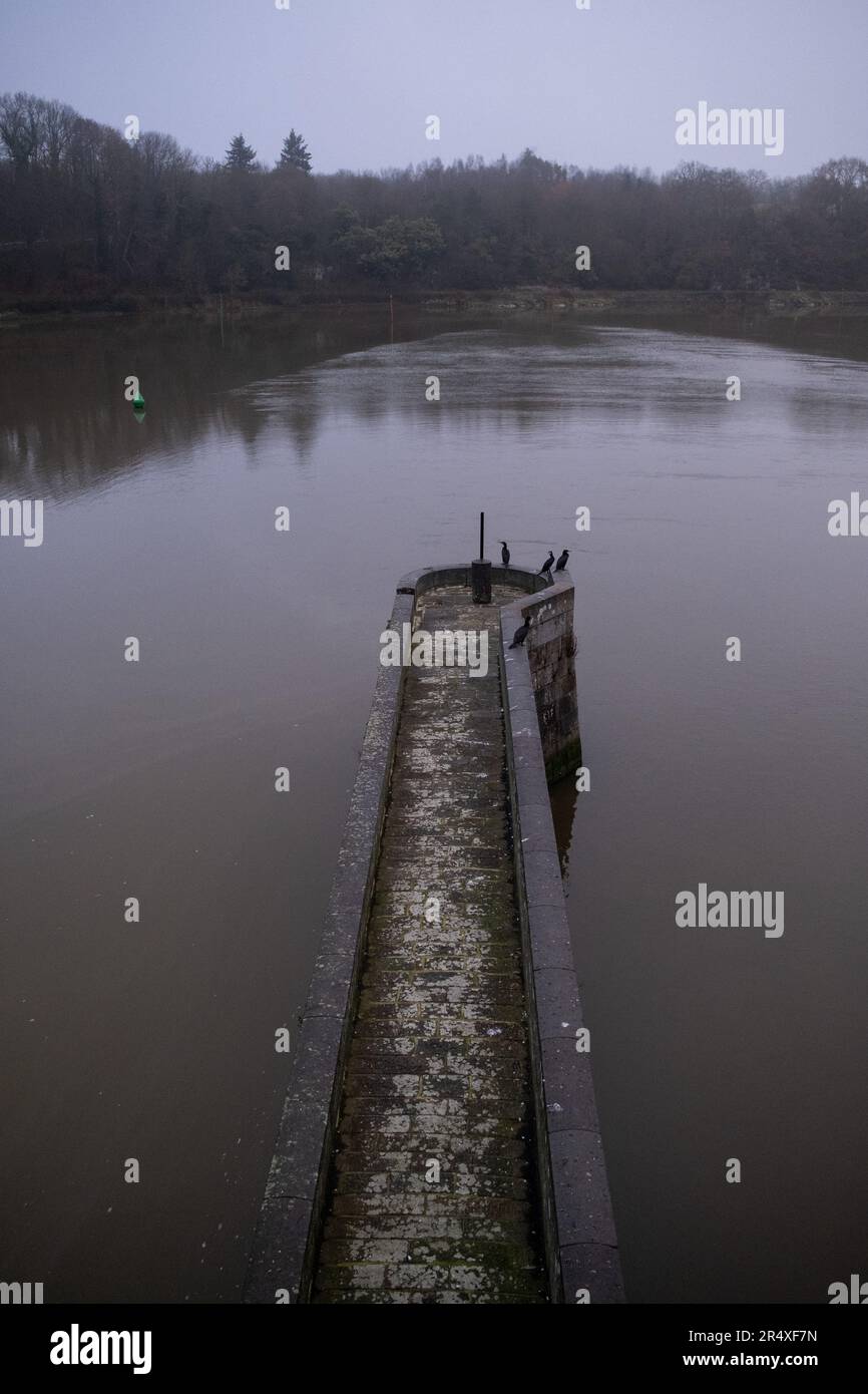 France, Brittany, Saint-Samson-sur-Rance the . Tourism and illustration ...