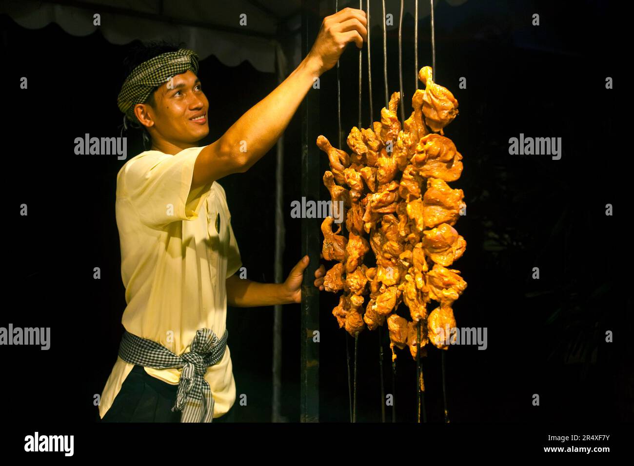 Tandoori Chicken on display at a hotel; Siem Reap, Cambodia Stock Photo ...