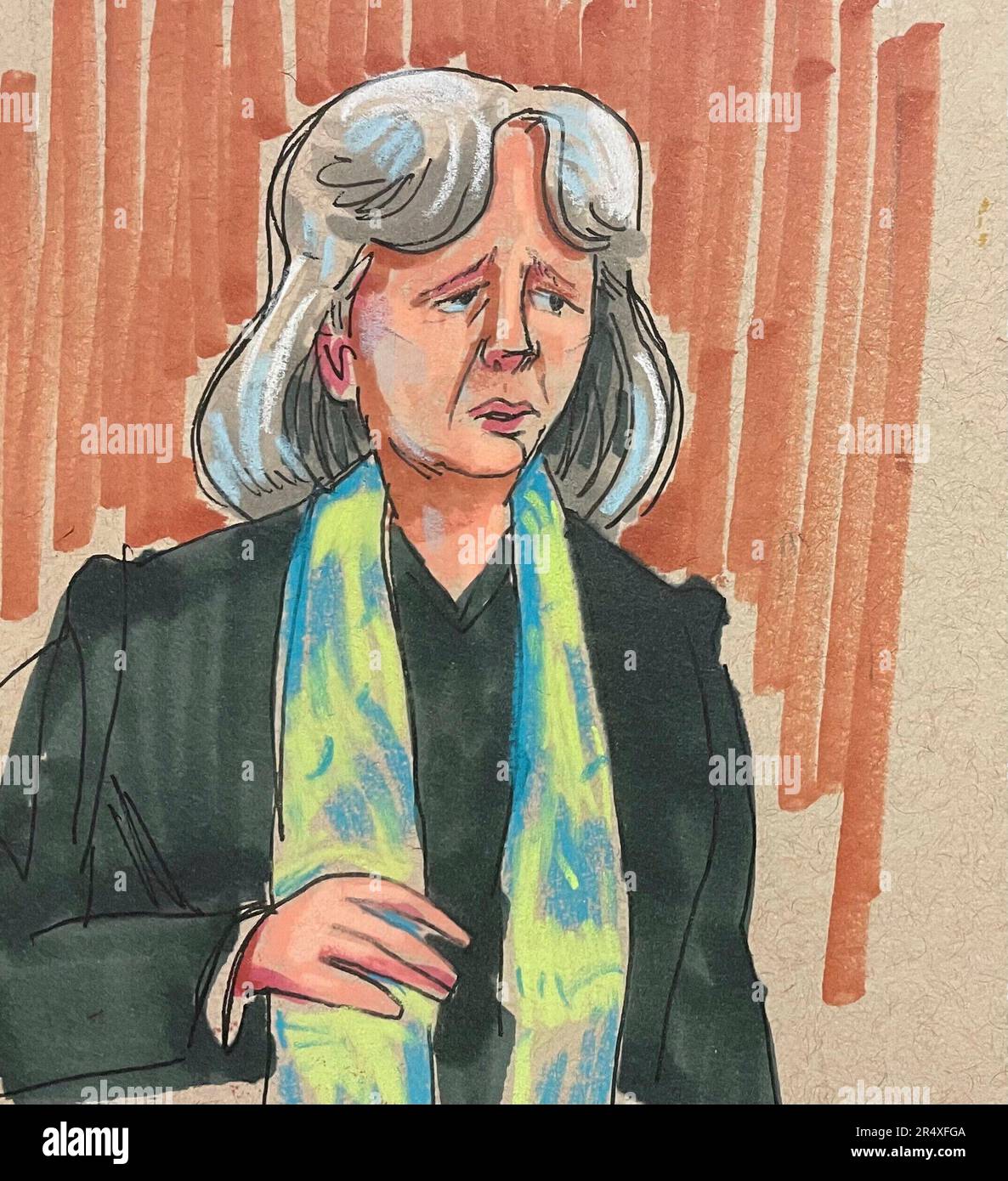 In this courtroom sketch, defense attorney Judy Clarke delivers her ...