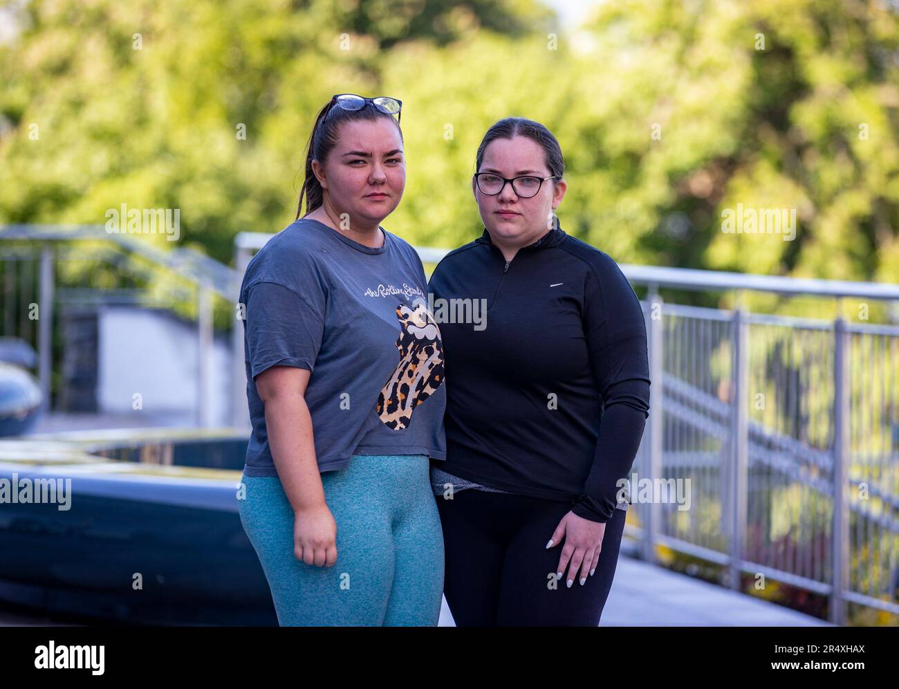 Ruth (left) and Cara, daughters of Dan McKane who died in April 2023 ...