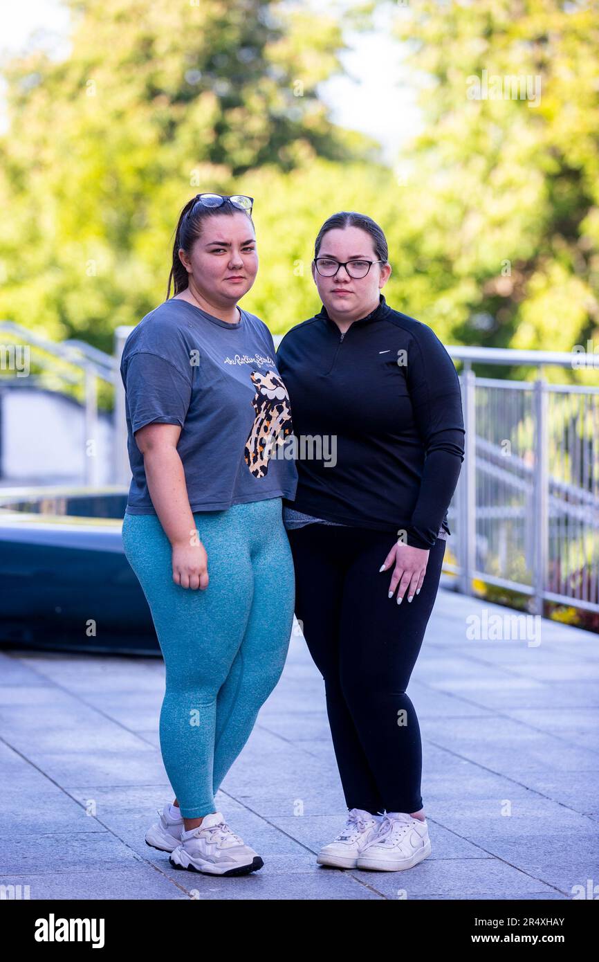 Ruth (left) and Cara, daughters of Dan McKane who died in April 2023 ...