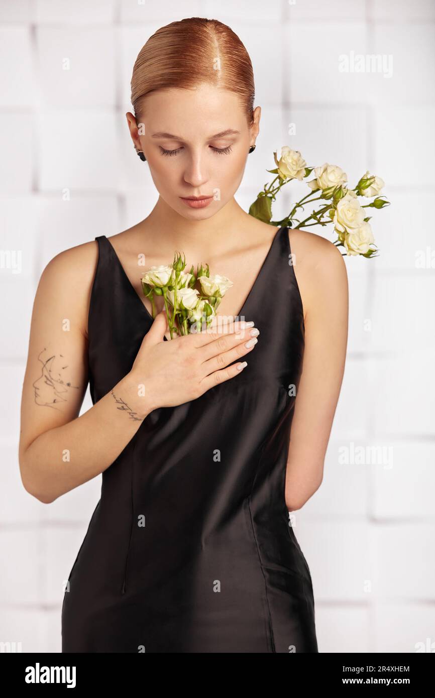 Young and beautiful girl without hand - disabled, look - woman Stock ...