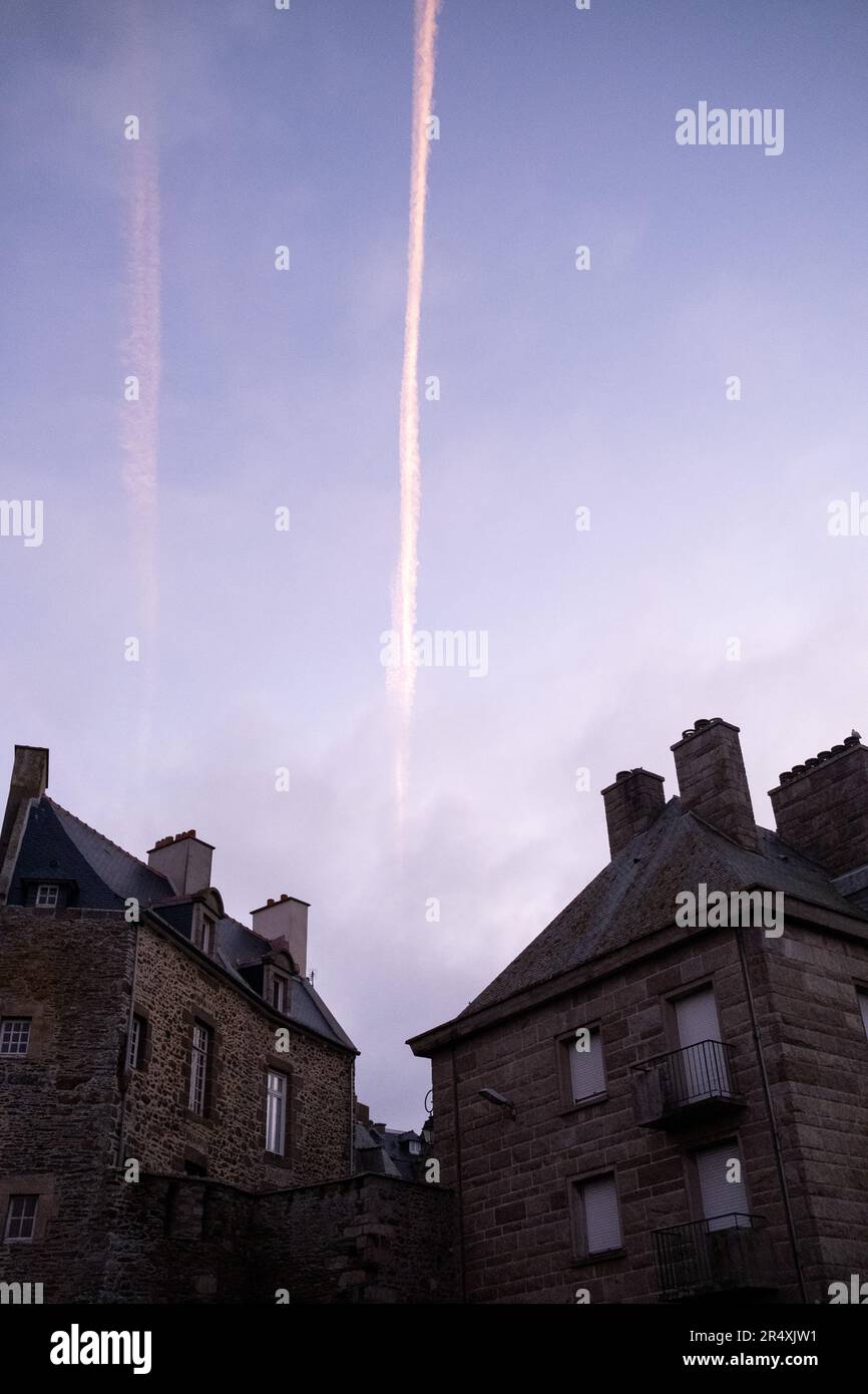 France, Brittany, Saint-Malo the 2021-12-19. Tourism and illustration ...