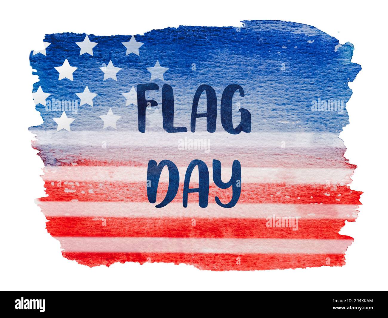 Happy Flag Day. Beautiful drawing of the American Flag with ...