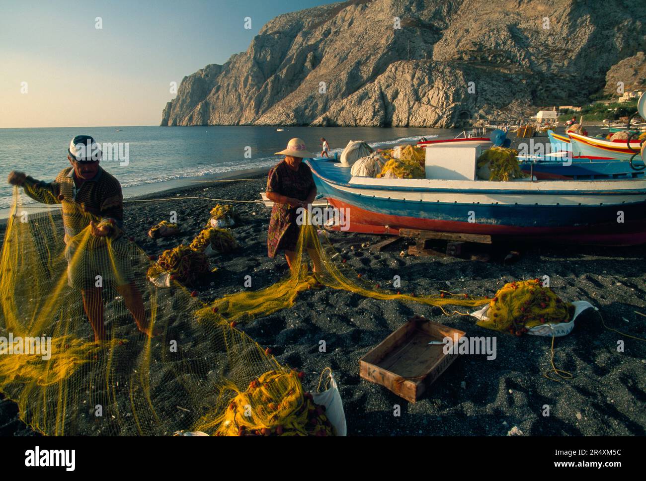 Island greece people fishermen hi-res stock photography and images - Alamy