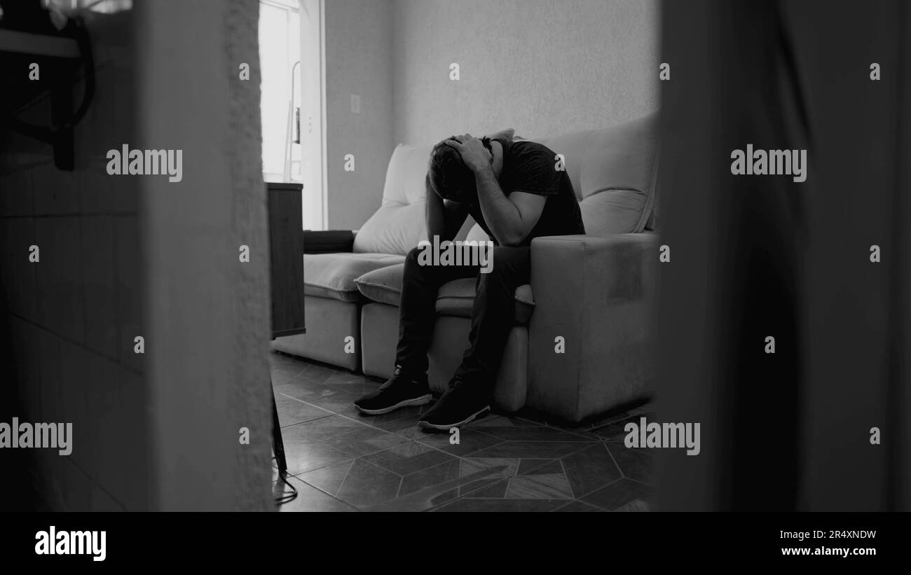 Feeling distressed Black and White Stock Photos & Images - Alamy