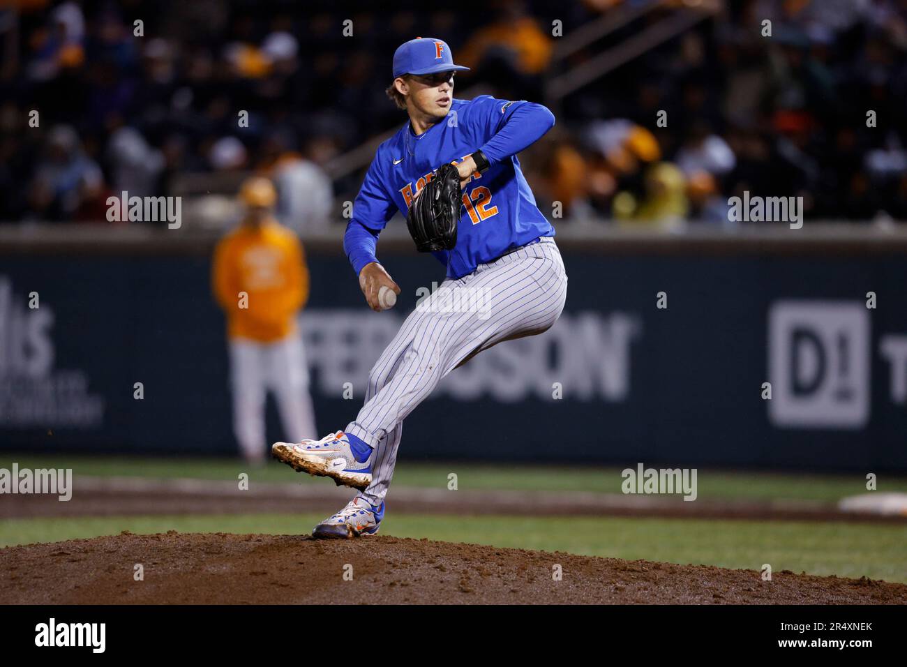 Florida Gators starting pitcher Hurston Waldrep (12) in action against ...