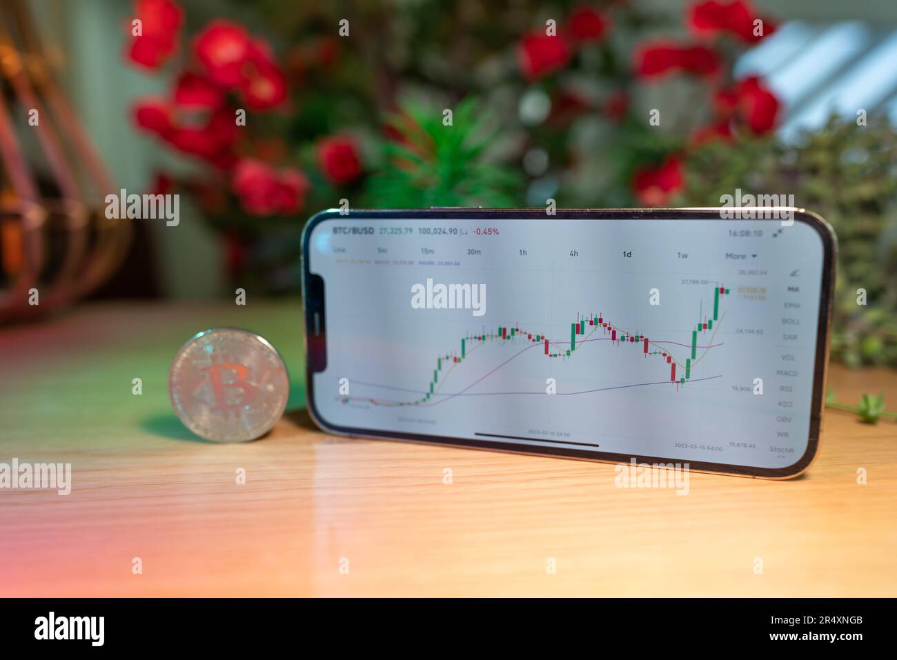 Crypto price chart hi-res stock photography and images - Alamy
