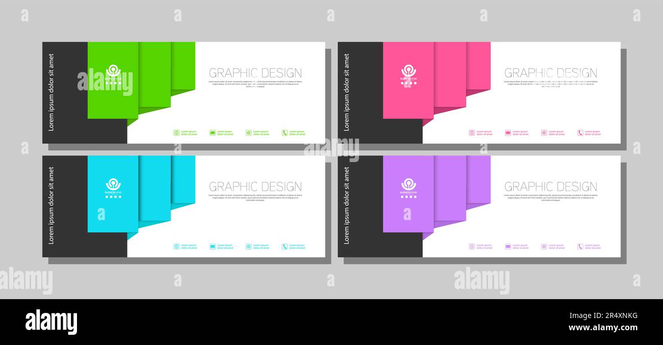 The layout of the banner, cover, poster, poster. A set of geometric ...