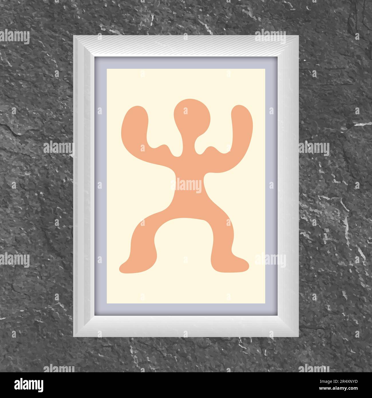 Layout of an abstract painting. Template for print, banner, poster and ...