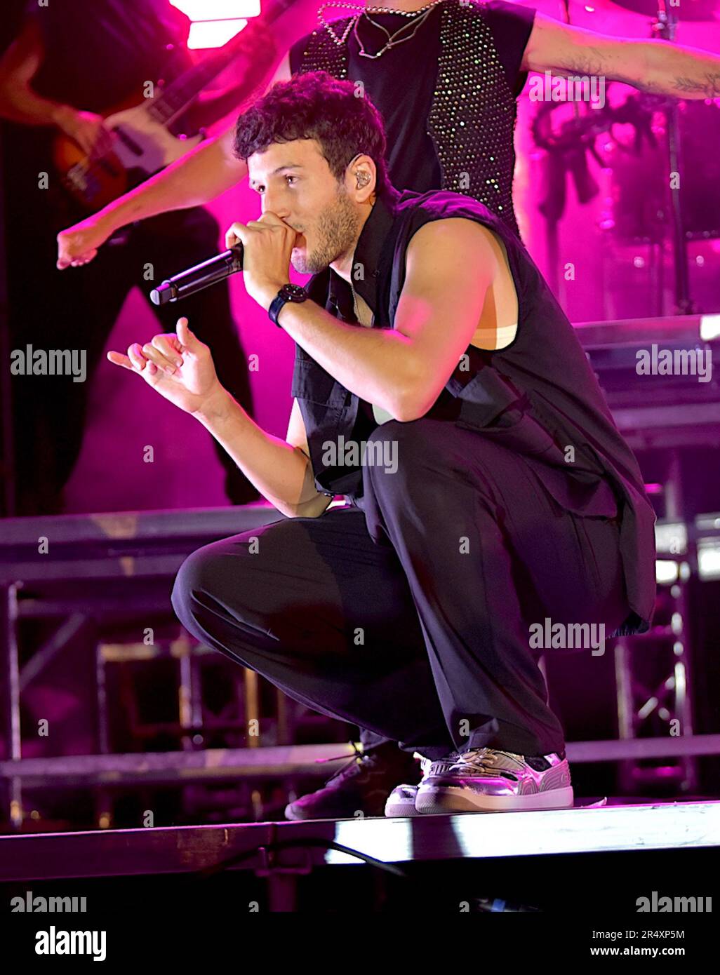 Sebastián Yatra, during his presentation at the Fiestas del Pitic 2023 ...