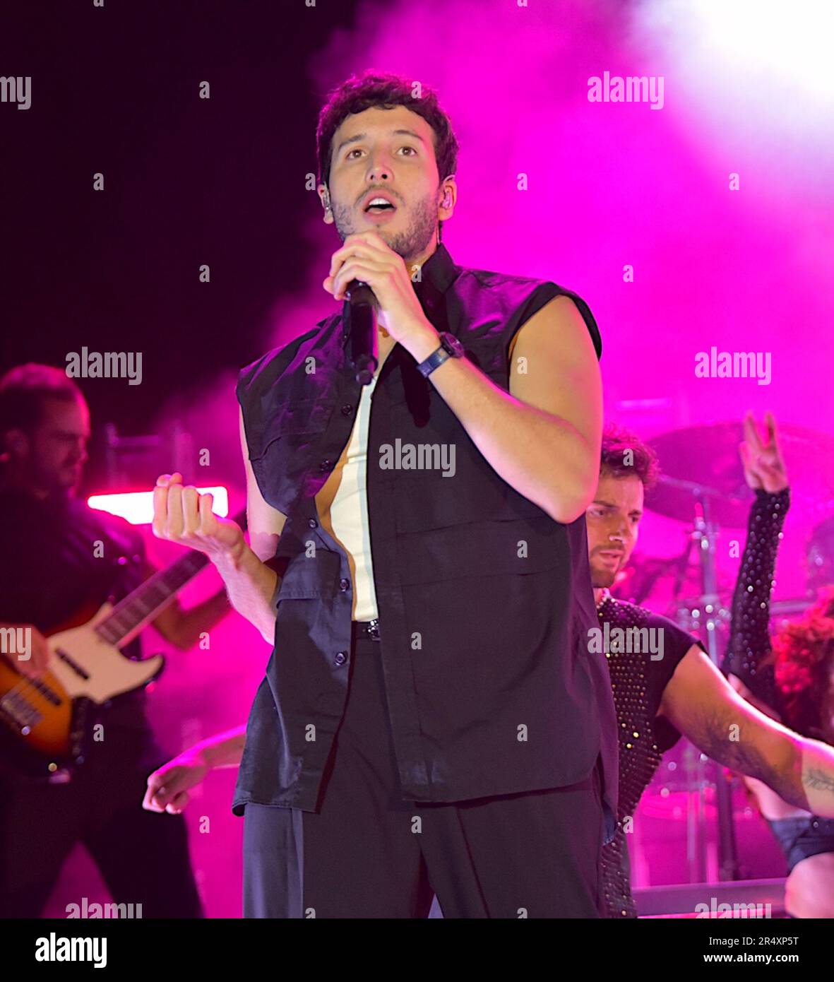 Sebastián Yatra, during his presentation at the Fiestas del Pitic 2023 ...