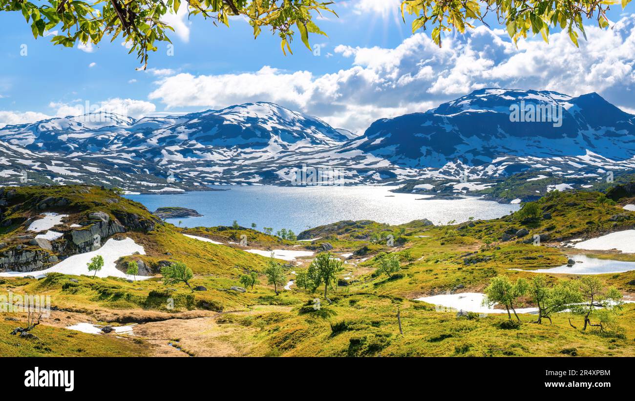 A typical picture postcard scene in Norway Stock Photo - Alamy