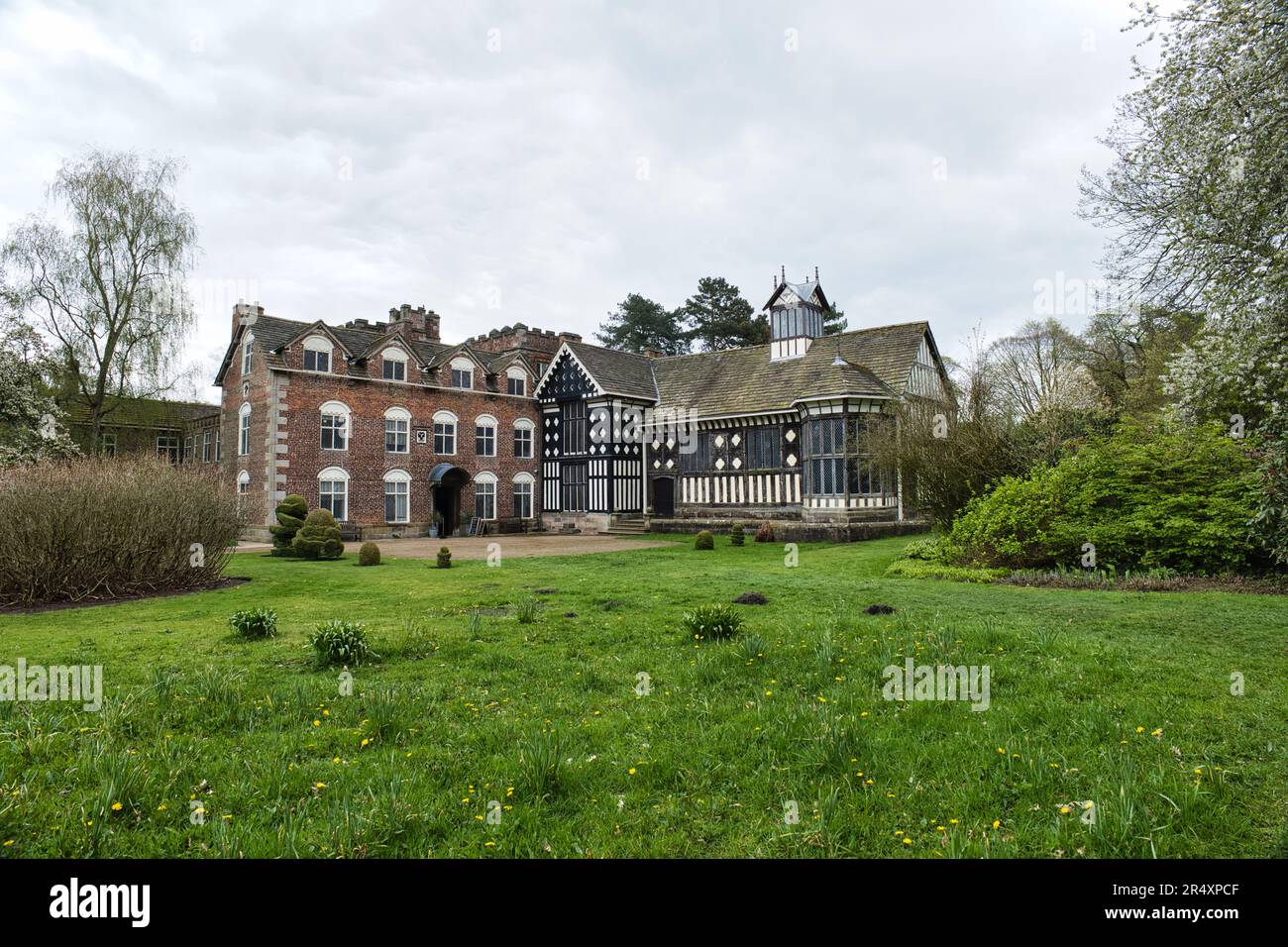 Rufford Old Hall viewed from north west Stock Photo - Alamy