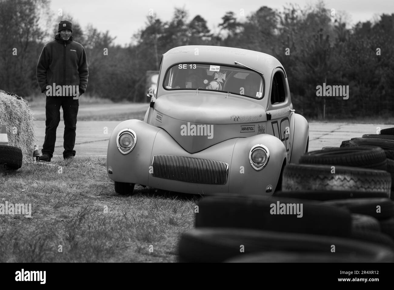 FINOWFURT, GERMANY - MAY 06, 2023: The Hot Rod 1941 Willys Coupe by ...