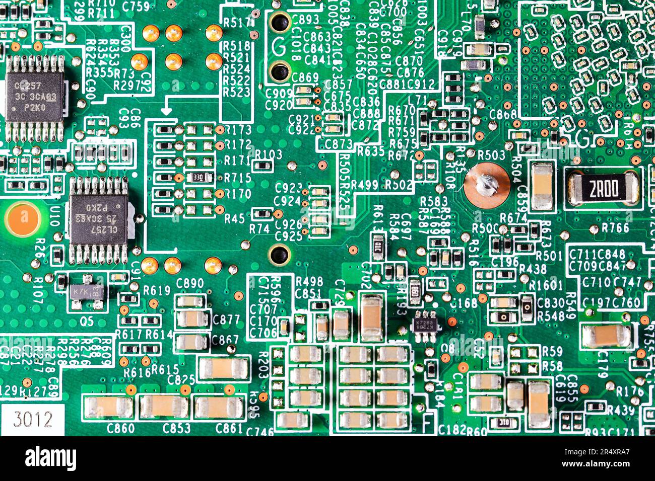 Computer printed circuit board with electronic components. Circuit ... Computer printed circuit board with electronic components. Circuit ...