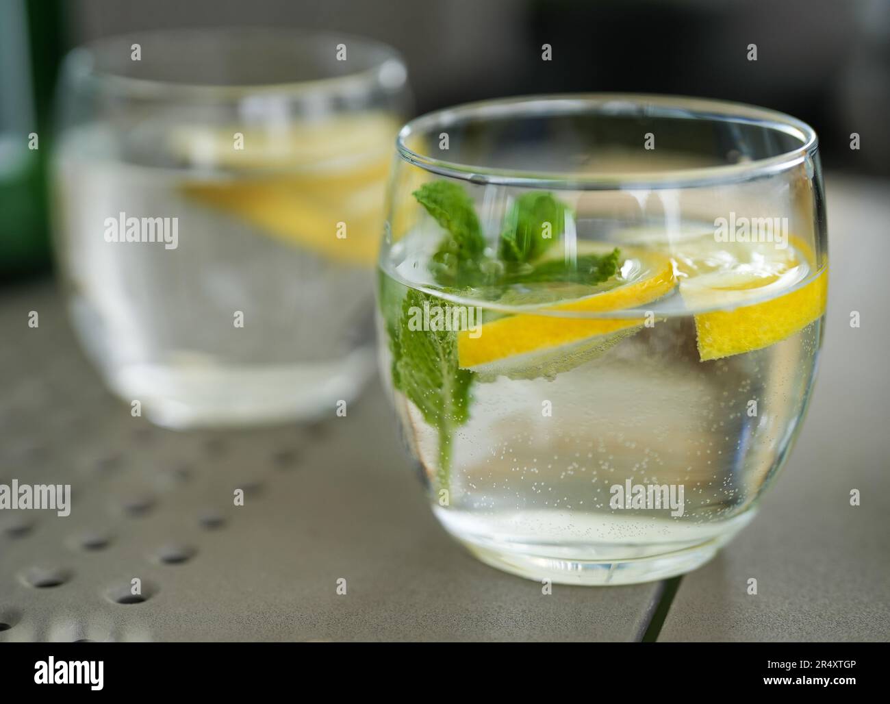 Closeup of chilled water in a glass hi-res stock photography and images - Alamy