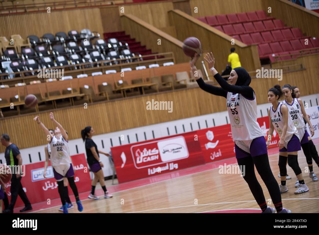 photos show a Basketball game in Damascus - Syria Stock Photo - Alamy