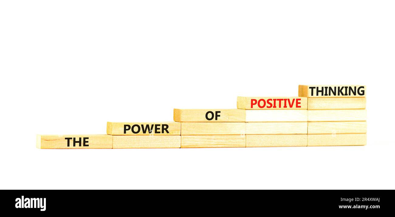 Positive thinking symbol. Concept words The power of positive thinking ...