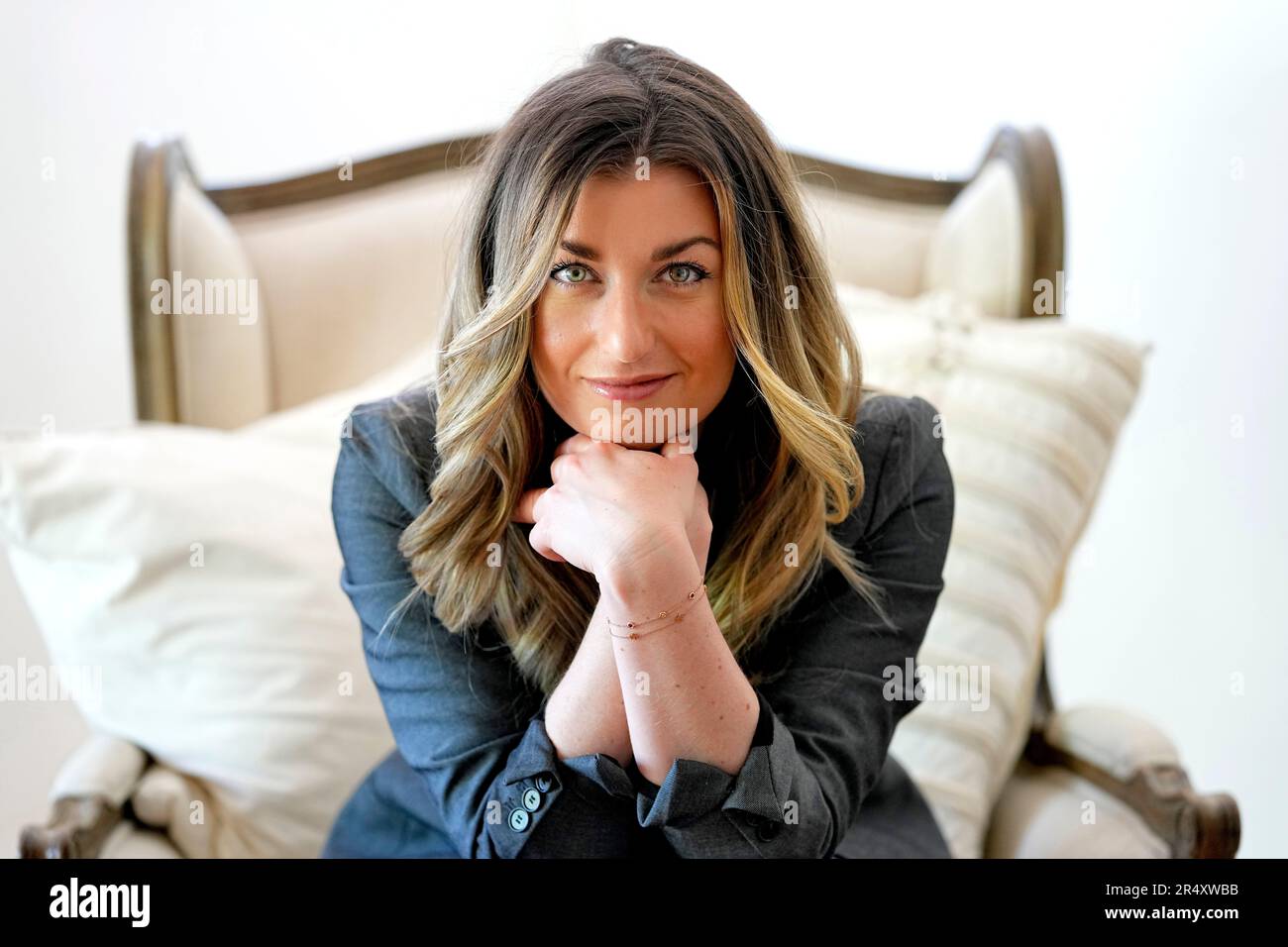 Author T.J. Newman poses for a portrait in Phoenix on May 16, 2023, to ...
