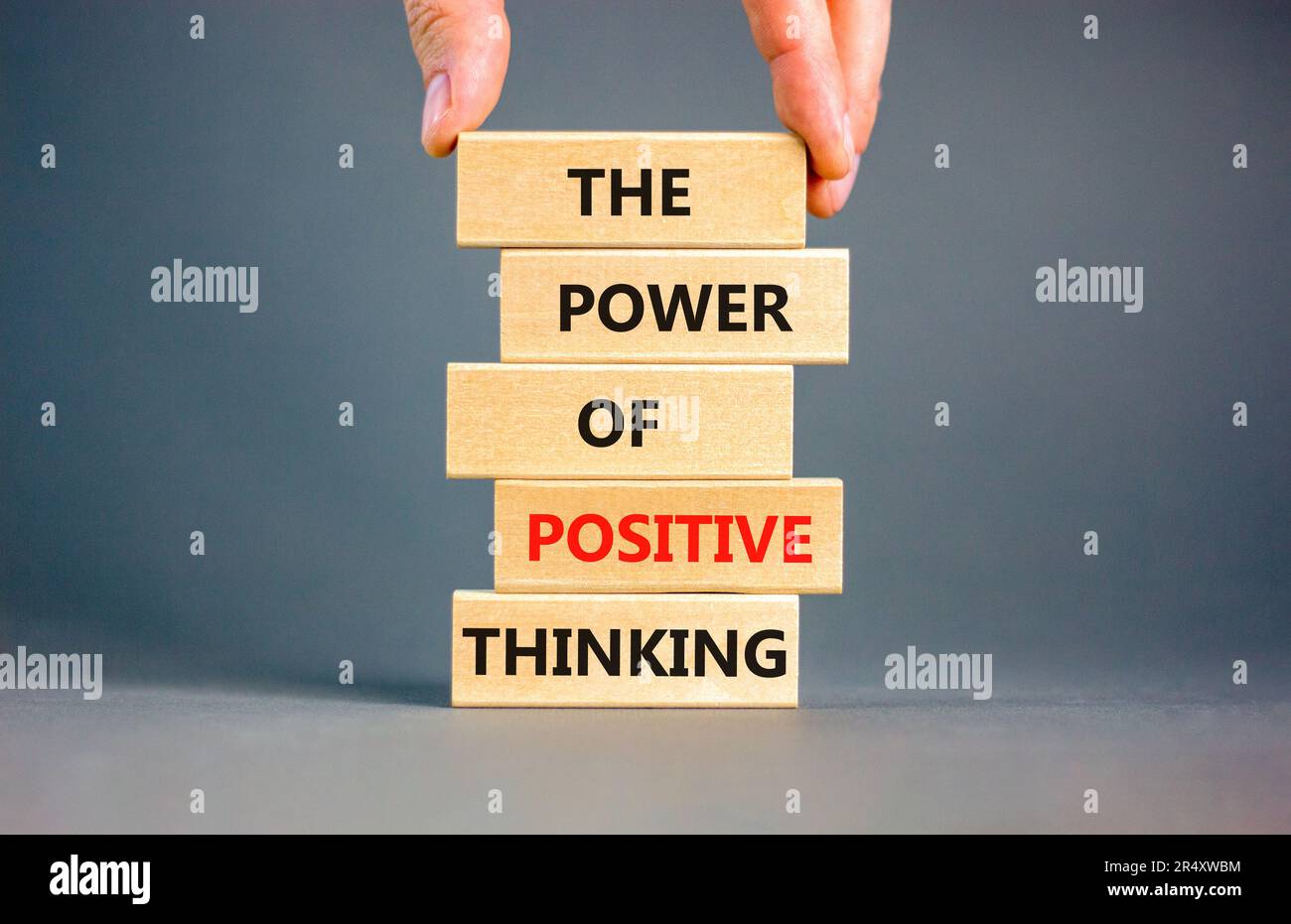 Positive thinking symbol. Concept words The power of positive thinking ...