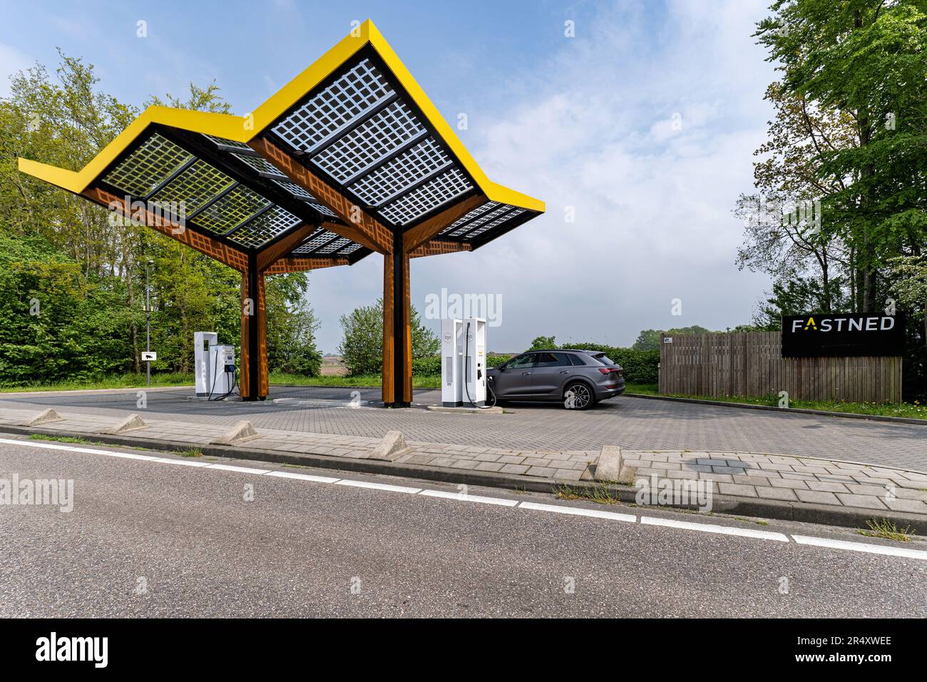 Fastned electric vehicle charging station Stock Photo - Alamy