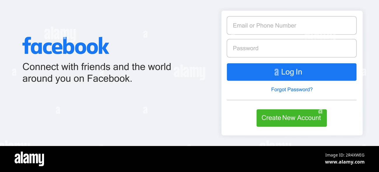 Facebook enter page template. UI UX social media template of website ...
