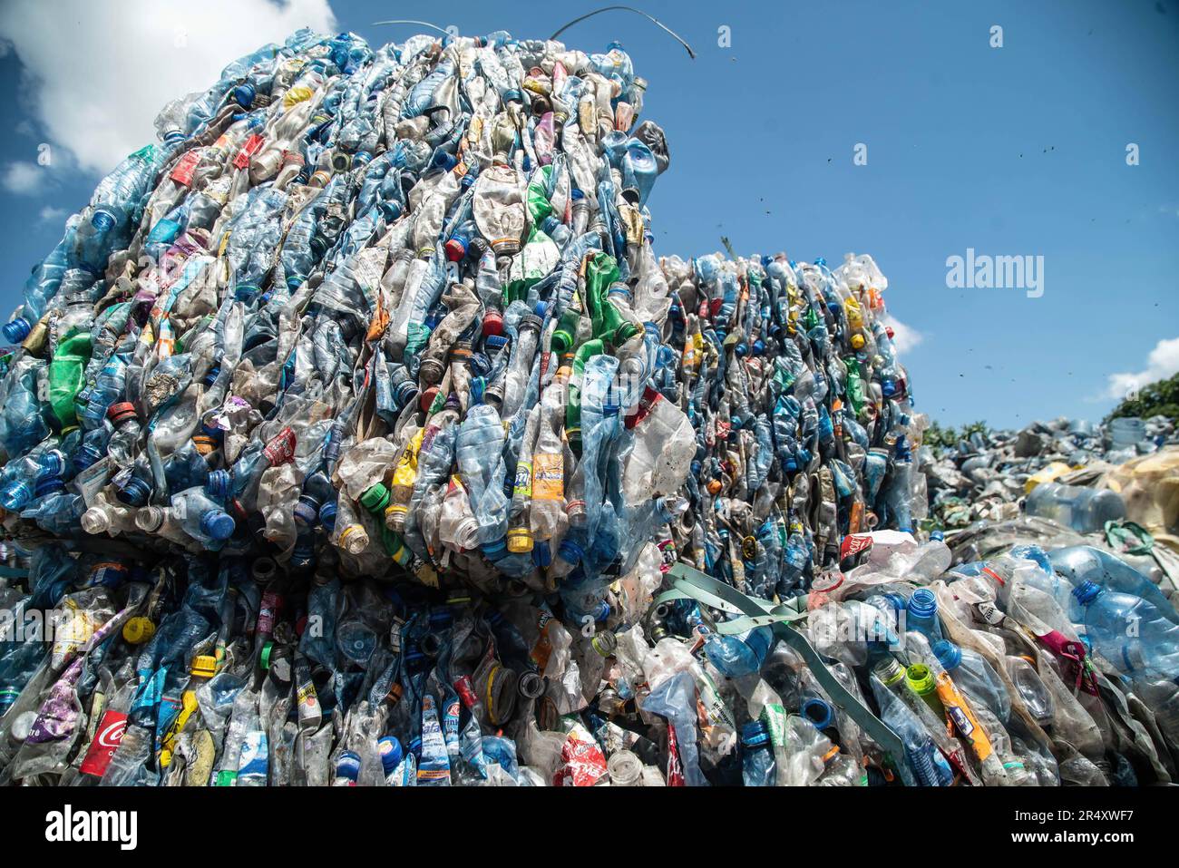 A view of bales of plastic at a recycling plant in Nakuru. Negotiators ...