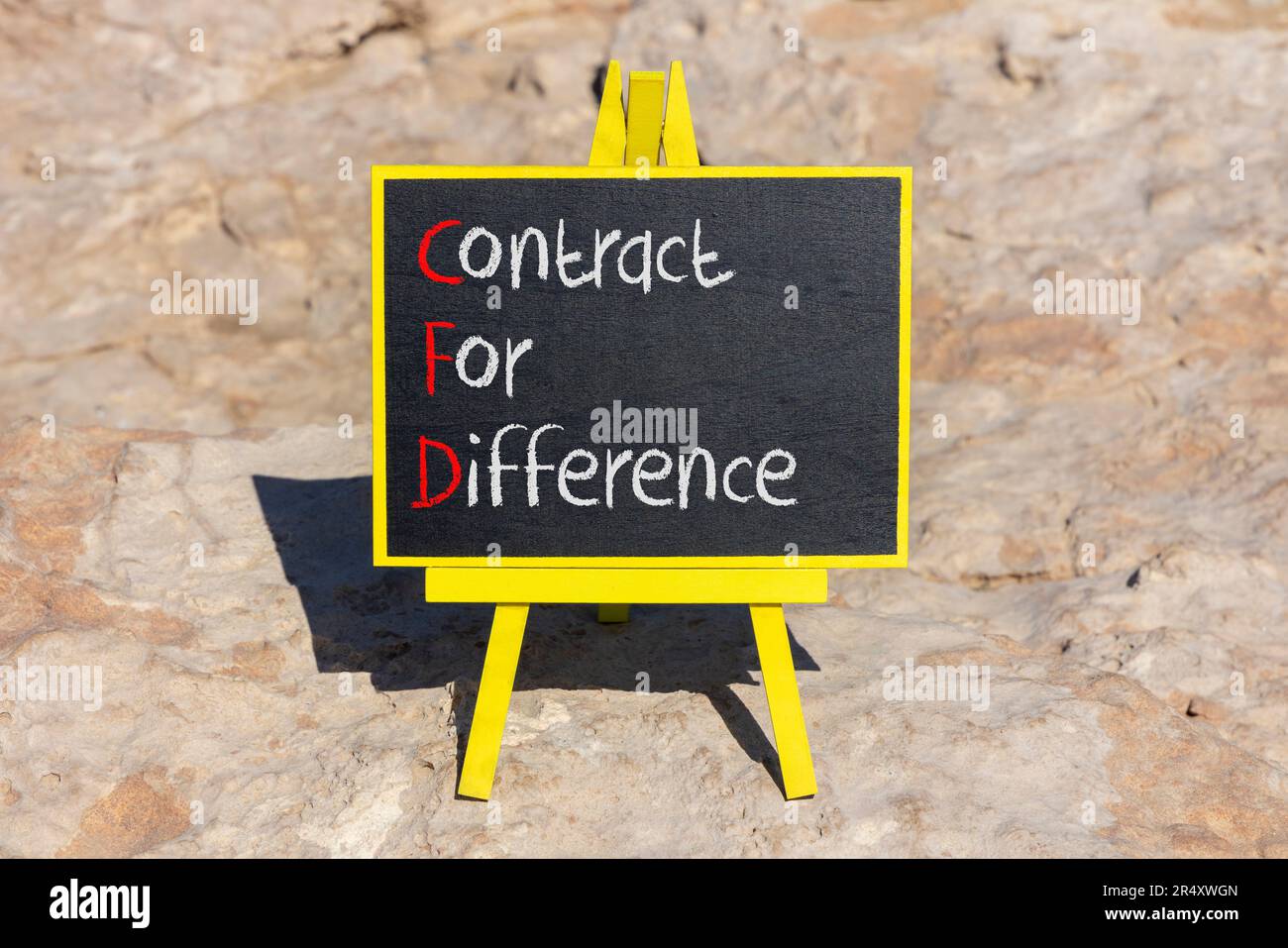 CFD symbol. Concept words CFD contract of difference on beautiful black ... CFD symbol. Concept words CFD contract of difference on beautiful black ...