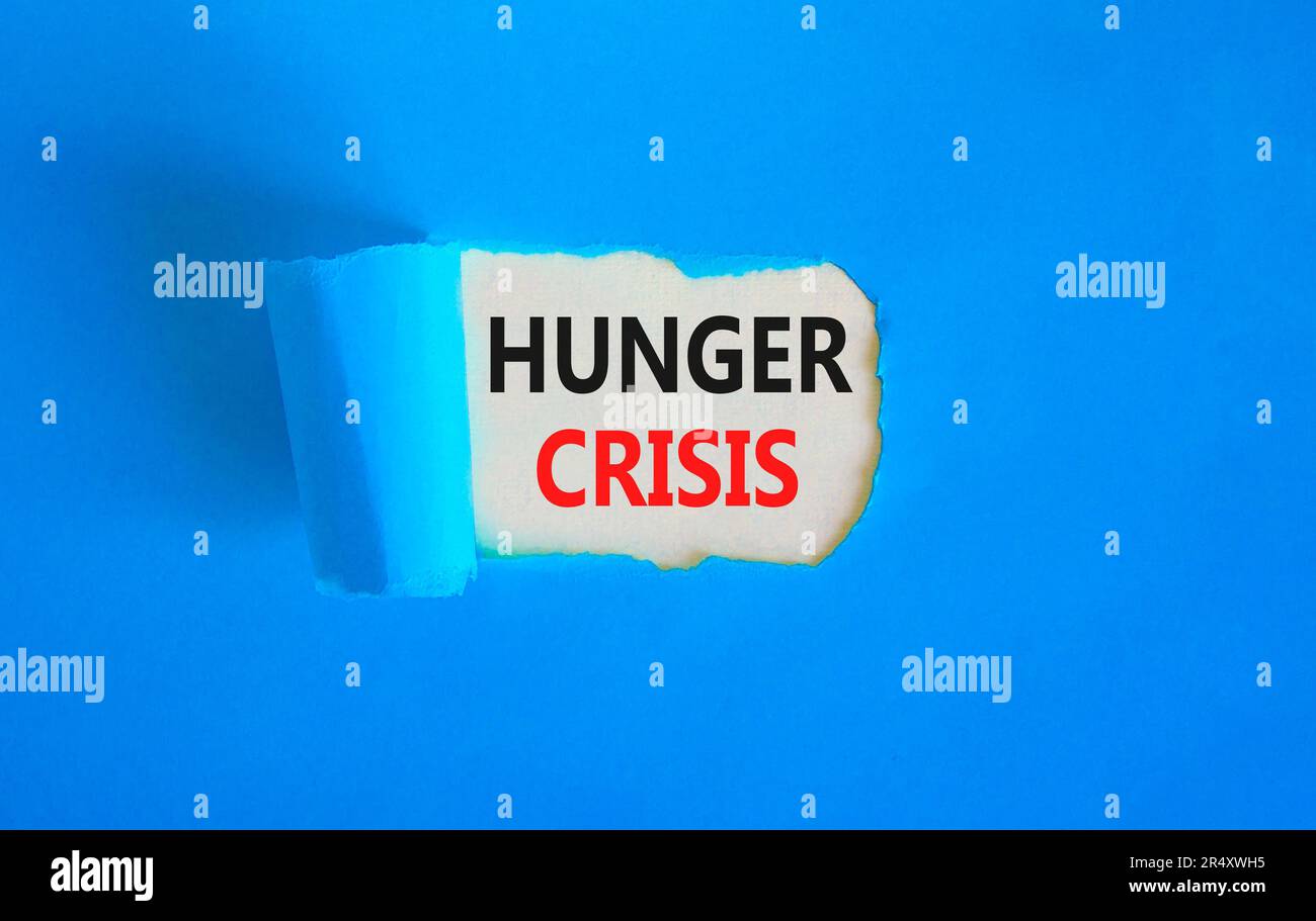 Hunger crisis symbol. Concept words Hunger crisis on beautiful white ...