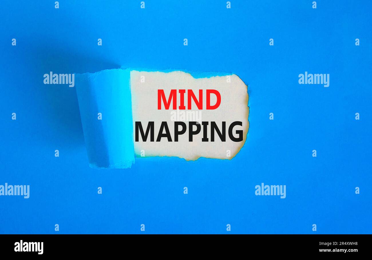 Mind mapping symbol. Concept words Mind mapping on beautiful white ...