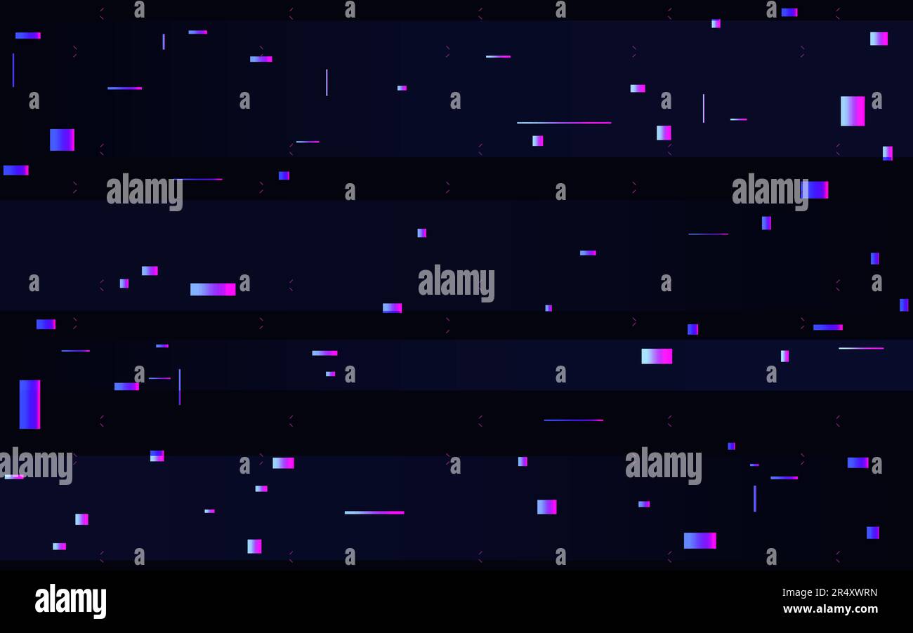 Glitch abstract shapes. Color gradient forms. Digital video error ...